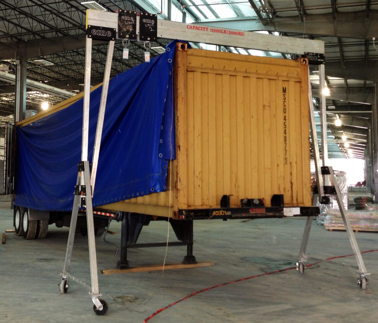 5 ton Aluminum Gantry Crane Provides Unmatched Portability