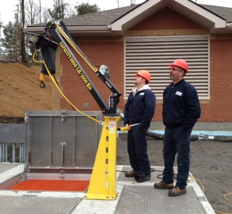 Davit Cranes & Wastewater Lifting - easilymovedequipmentusa.com